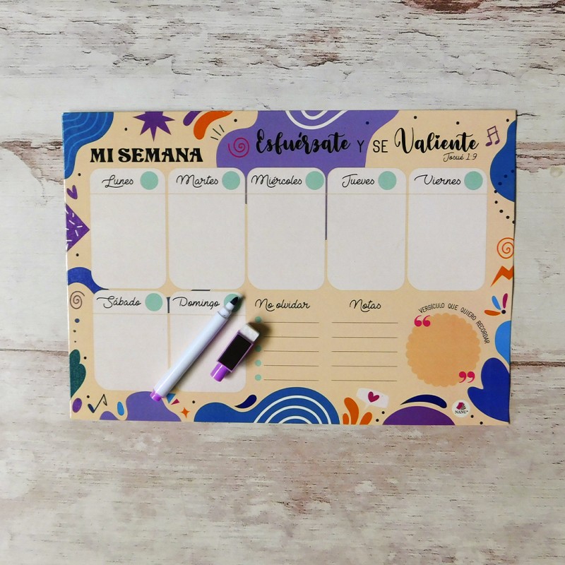 PLANNER SEMANAL A4 IMANTADO PLANNER SEMANAL A4 IMANTADO