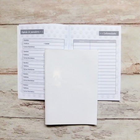 LIBRETA CONTROL VETERINARIO Int. B&N Sublimable